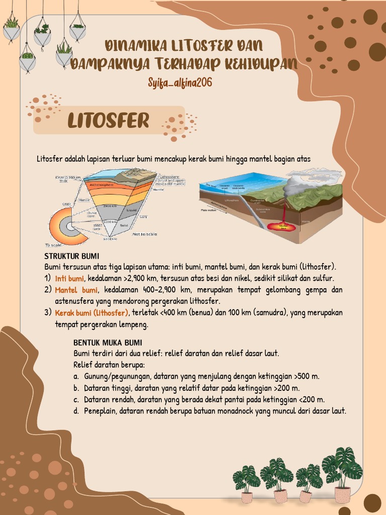 Geografi Litosfer, Gempa Bumi, Dan Pedosfer by Syifa - Alfina206 | PDF