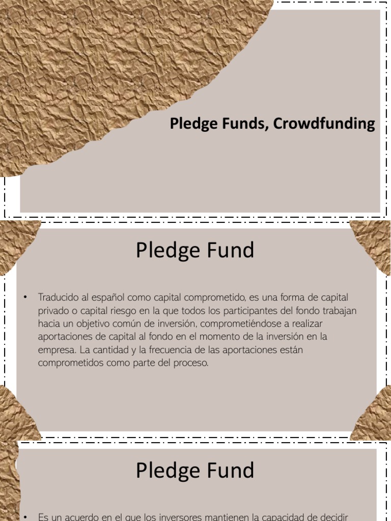 Pledge Funds y Crowdfunding: Guía Esencial | PDF | Pequeñas y medianas ...