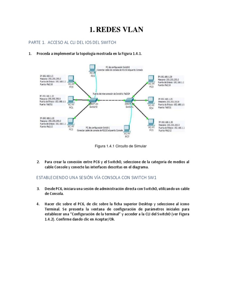Ejercicios Redes VLAN | Descargar gratis PDF | Estándares de red | Estándares informáticos