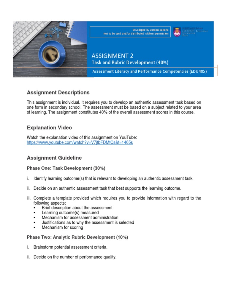 Assignment 2 - Instructions | PDF