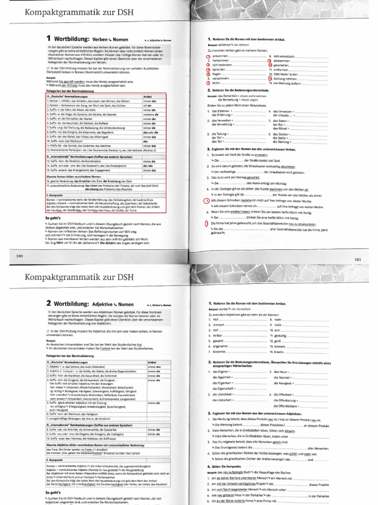 Kompakt Grammatik Zur DSH | PDF