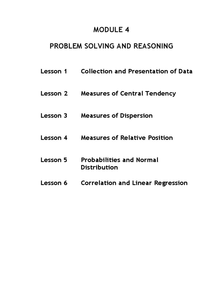 Module-4 Mathematics in The Modern World | PDF | Level Of Measurement | Statistics