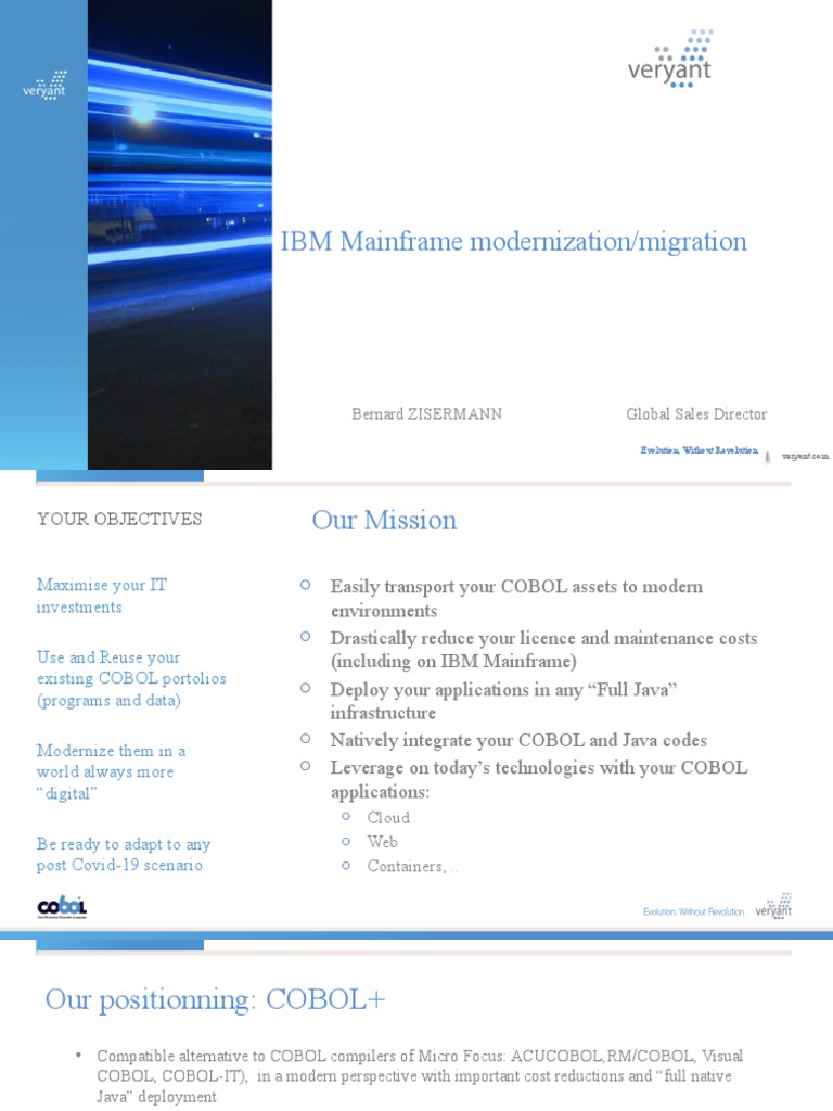 Modernizing COBOL with isCOBOL and XCICS | PDF | Ibm Db2 | Mainframe Computer