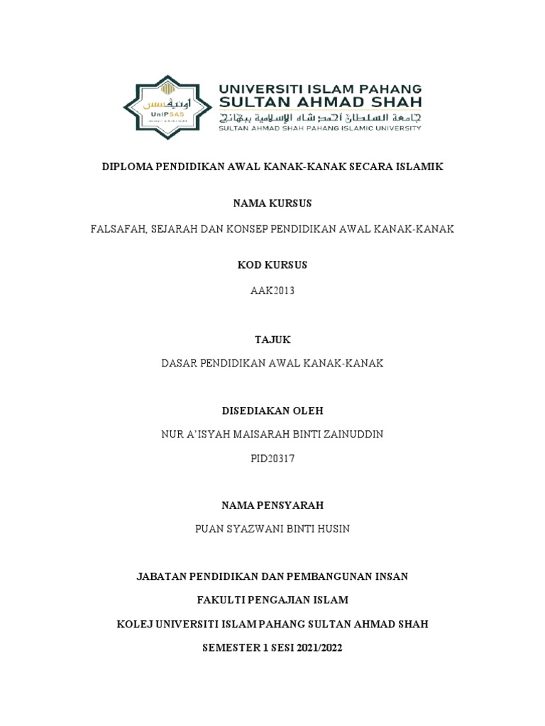 Contoh Tugasan | PDF