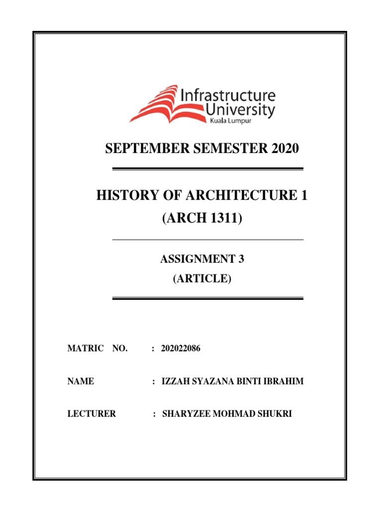 HISTORY OF ARCHITECTURE - History Assignment 3 (Article) | PDF | Dome ...