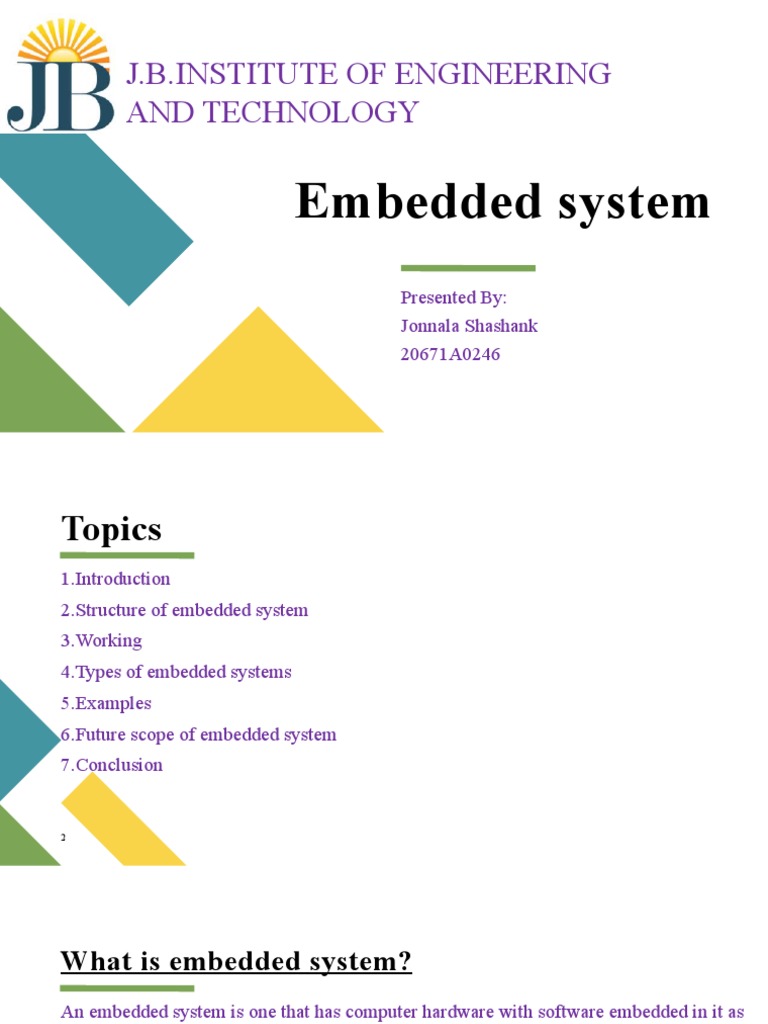 Embedded System 1 | Download Free PDF | Embedded System | Internet Of Things