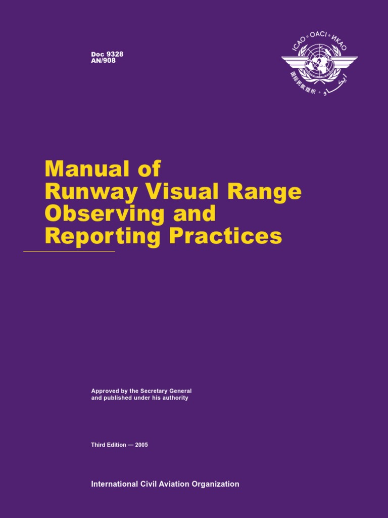 Runway Visual Range Manual 2005 | PDF | Fog | Precipitation