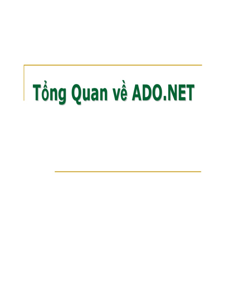 01 Tong Quan Ado | PDF