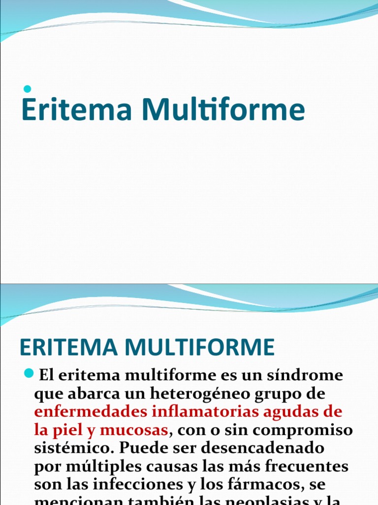 3 - Eritema Multiforme | PDF | Ciencias de la Salud | Epidemiología