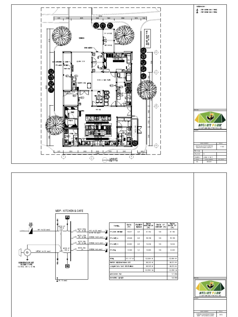 Denah Genset Room-Main Kitchen | PDF