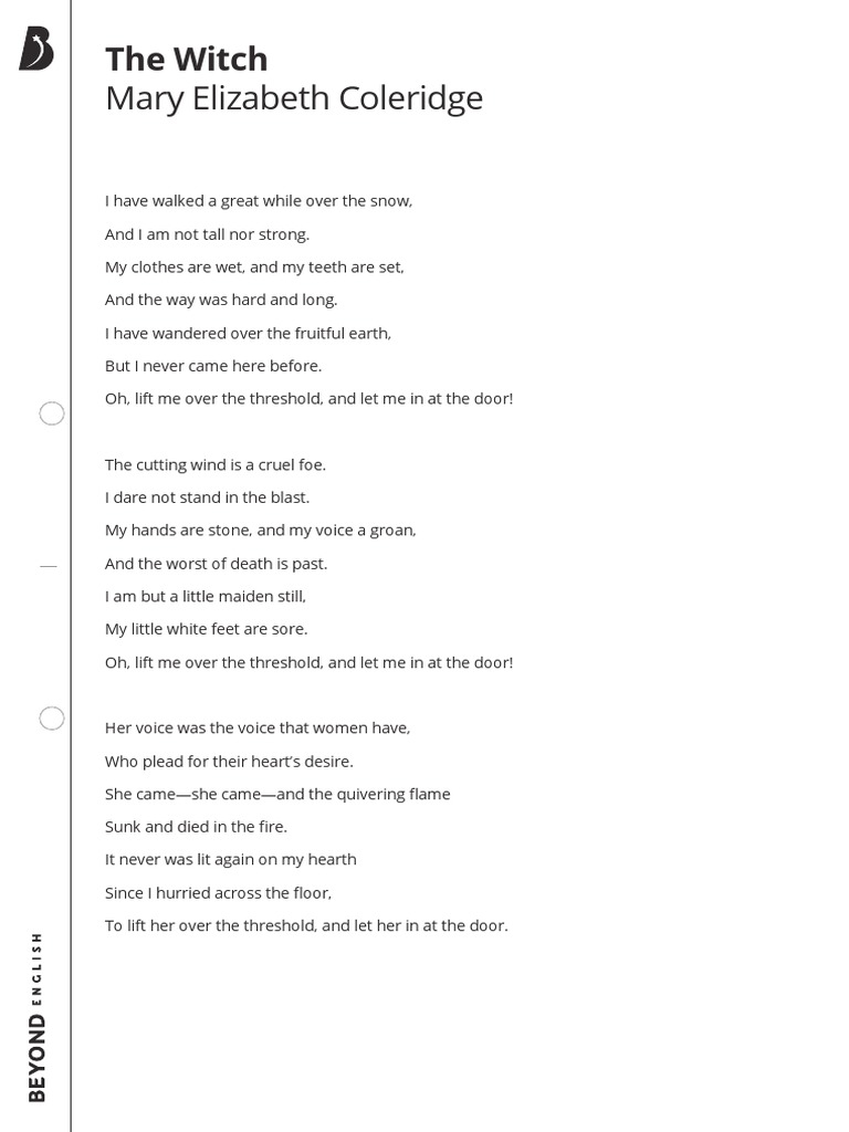 The Witch Poem | PDF