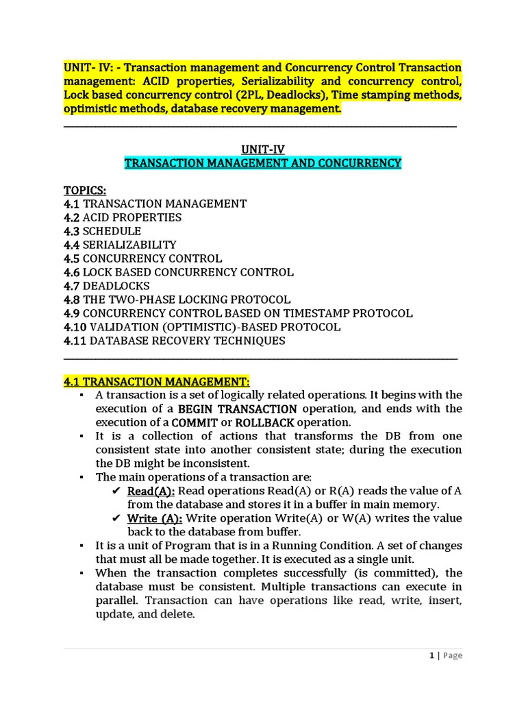 Unit4 Dbms Pdf 