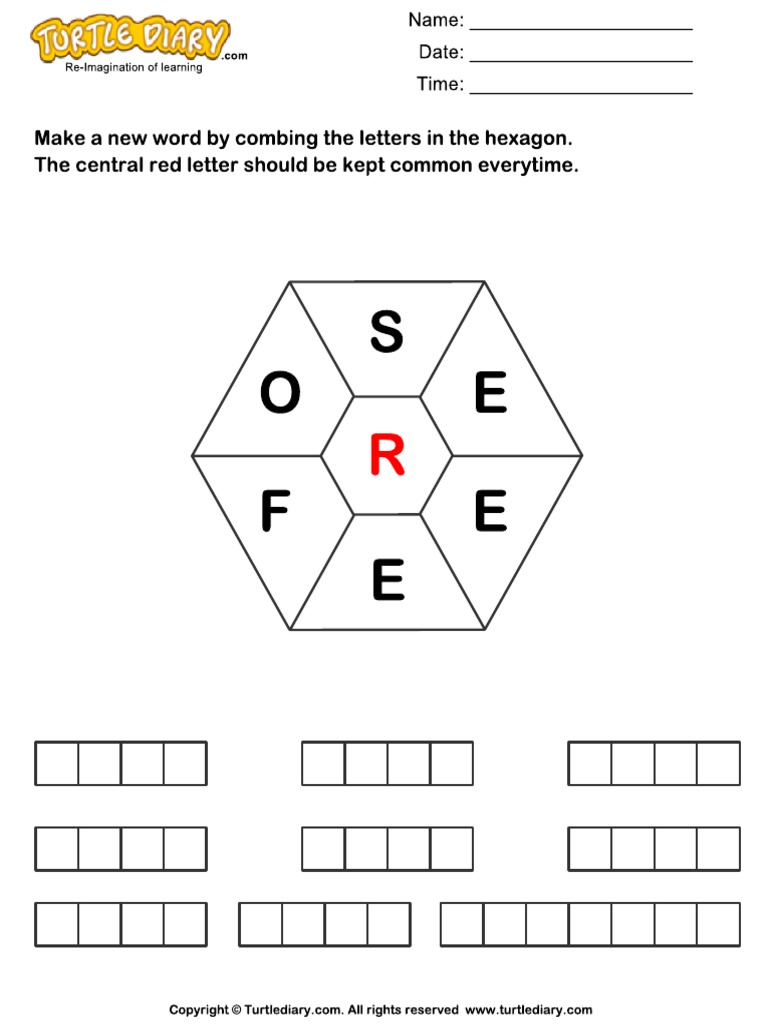 Make Words Using Letters S e e e F o R | PDF