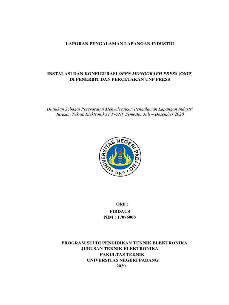 Instalasi OMP di UNP Press | PDF