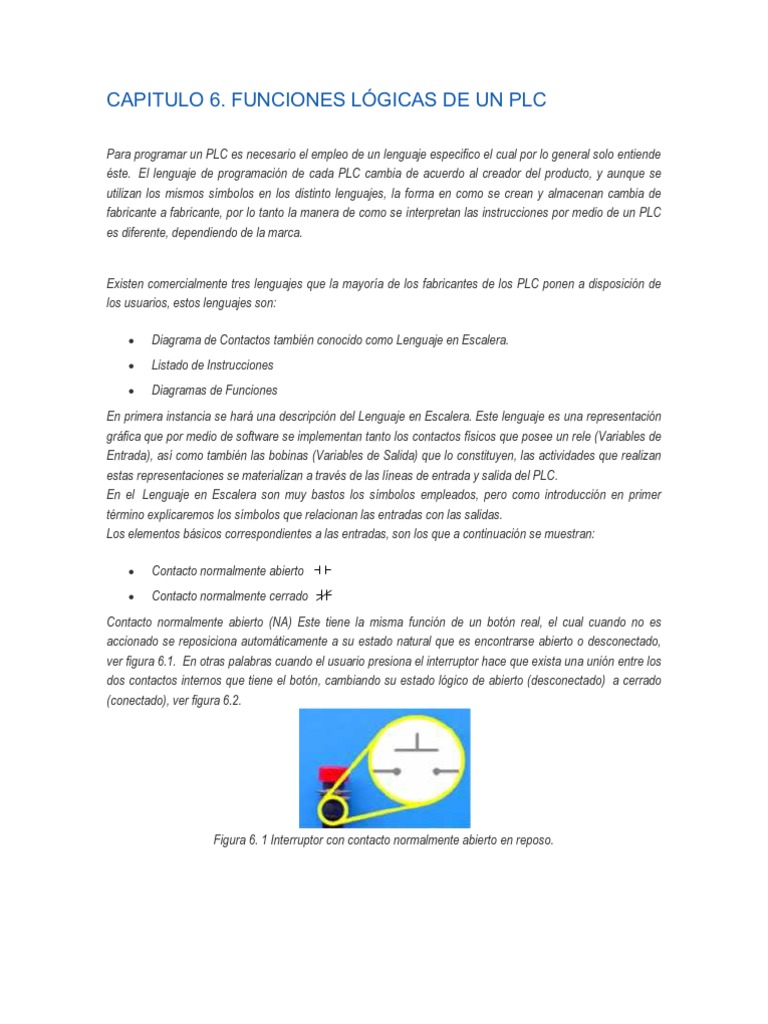 Progamacion de PLC | PDF | Controlador lógico programable | Lenguaje de ...