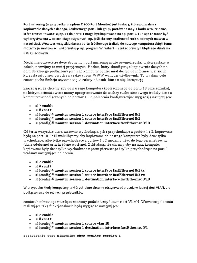 Port Mirroring Pdf