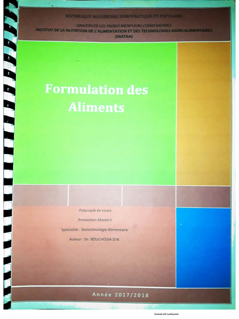 Formulation Des Aliments PDF | PDF