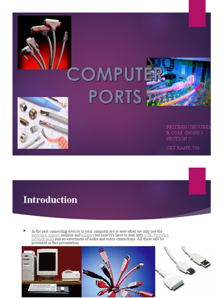 Computer Ports | PDF | Games & Activities | Computers