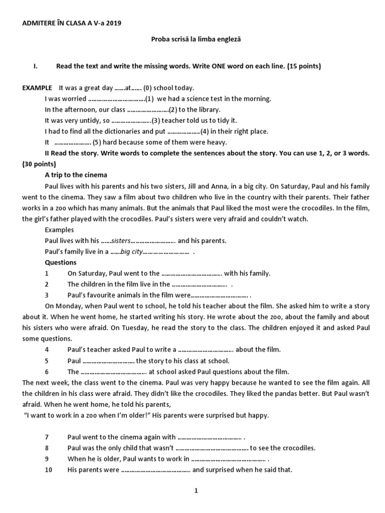 Assessing English Language Skills: A Practice Test for Admission to ...