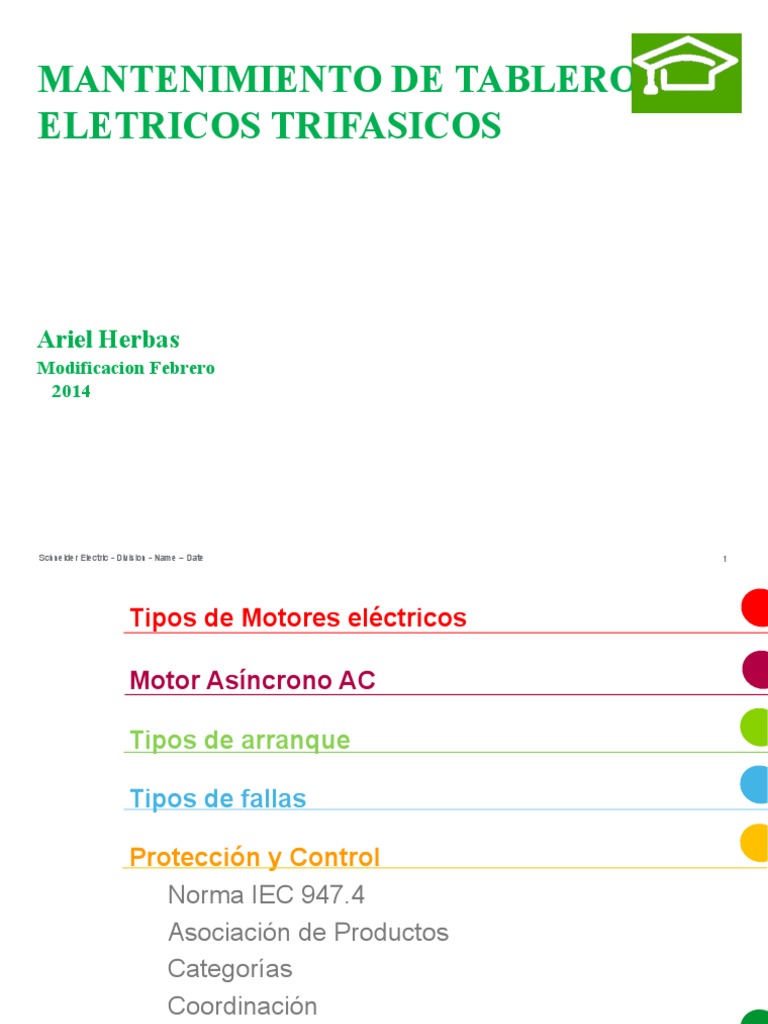 Mantenimiento de Tableros Electricos Trifasicos | PDF | Motor eléctrico | Ingenieria Eléctrica