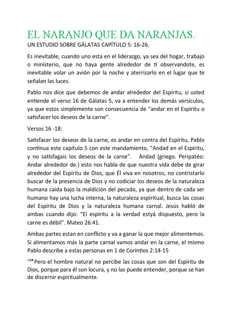 12.-El Naranjo Que Da Naranjas | PDF | Jesús | Pecado