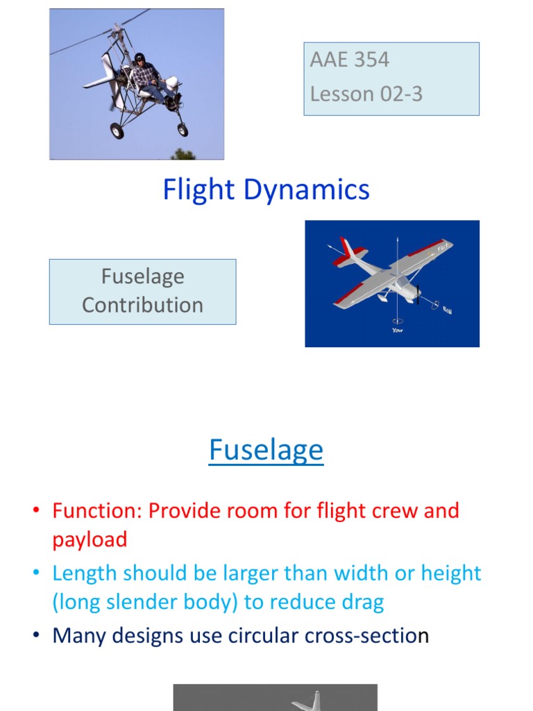 Lec 02-3 - Fuselage Contribution | PDF | Drag (Physics) | Aerospace