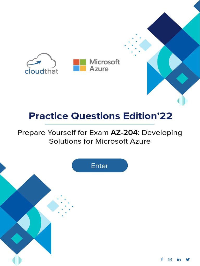 Az 204 Practice Questions | PDF | Microsoft Azure | Cloud Computing