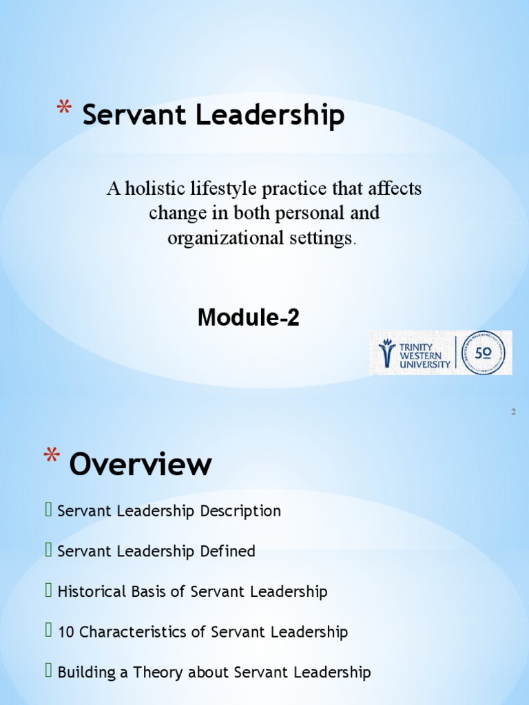 Module 2 - Servant Leadership | Download Free PDF | Servant Leadership ...