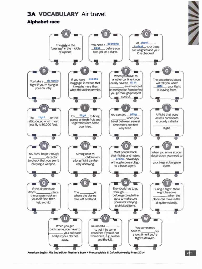 VOCABULARY Air Travel | PDF | Transport | Aviation