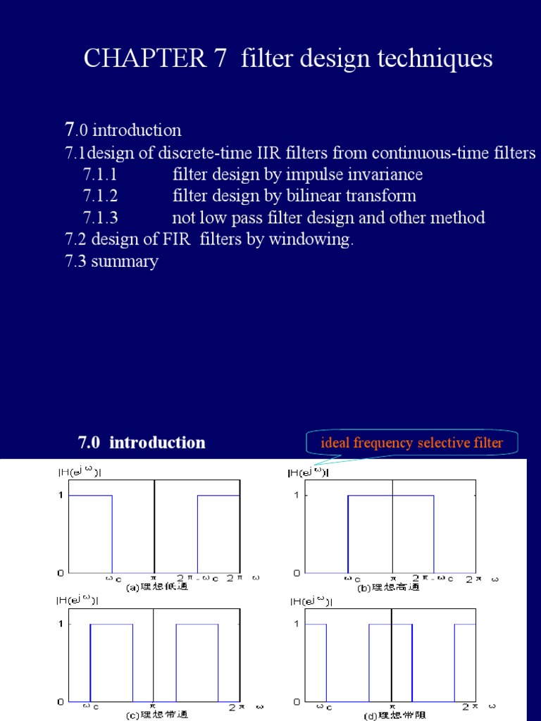 Matlab chp7 | PDF | Low Pass Filter | Computer Science