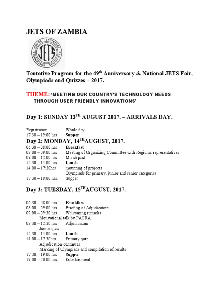 2017 National Jets Fair Program | PDF