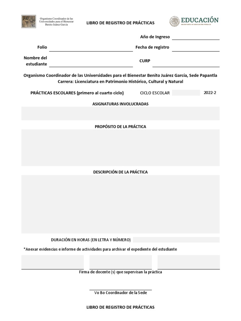 FORMATO Reporte de Práctica de Campo - PDF | PDF