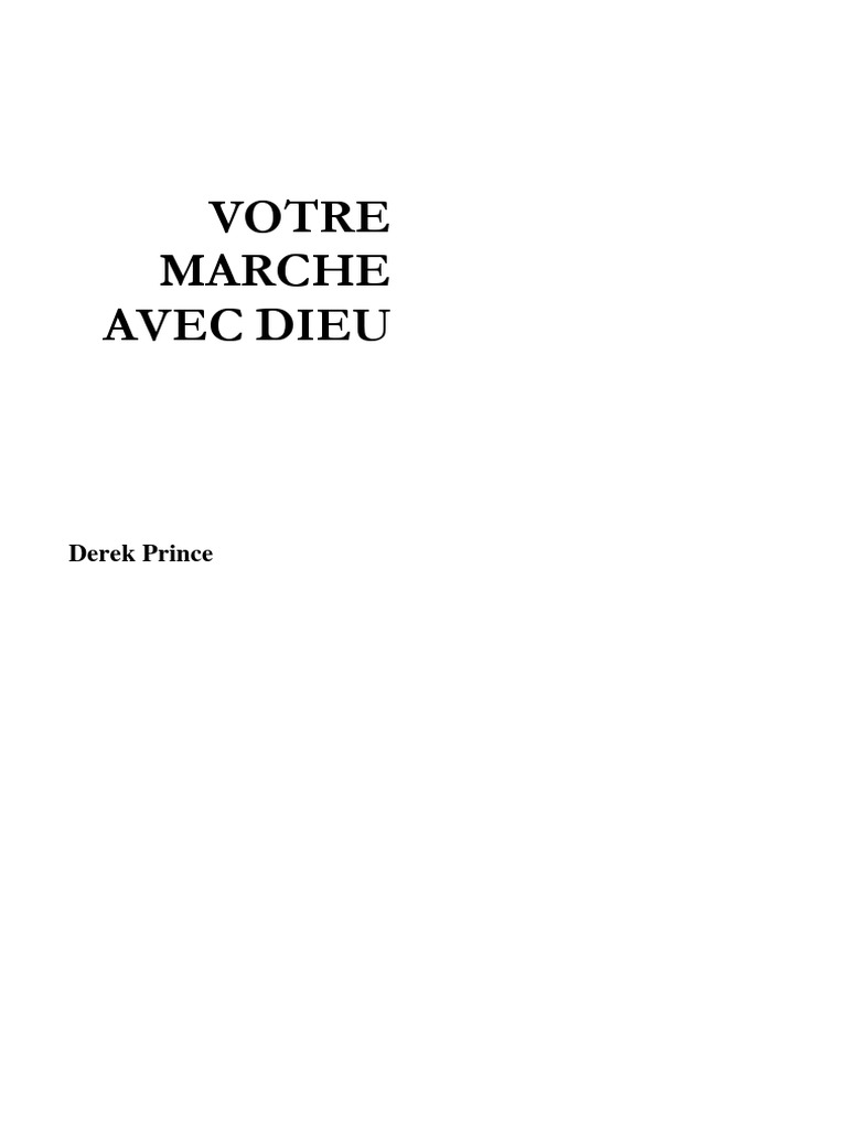 Votre marche avec Dieu | PDF | Saint-Esprit | Dieu