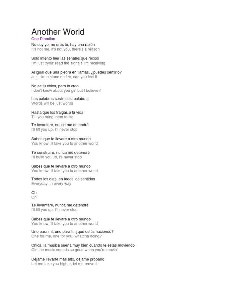 Another World (Y Más Canciones) | PDF | Música grabada