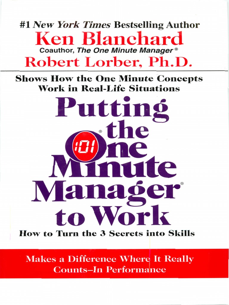 Putting The One Minute Manager To Work | PDF | Goal Setting | Thought