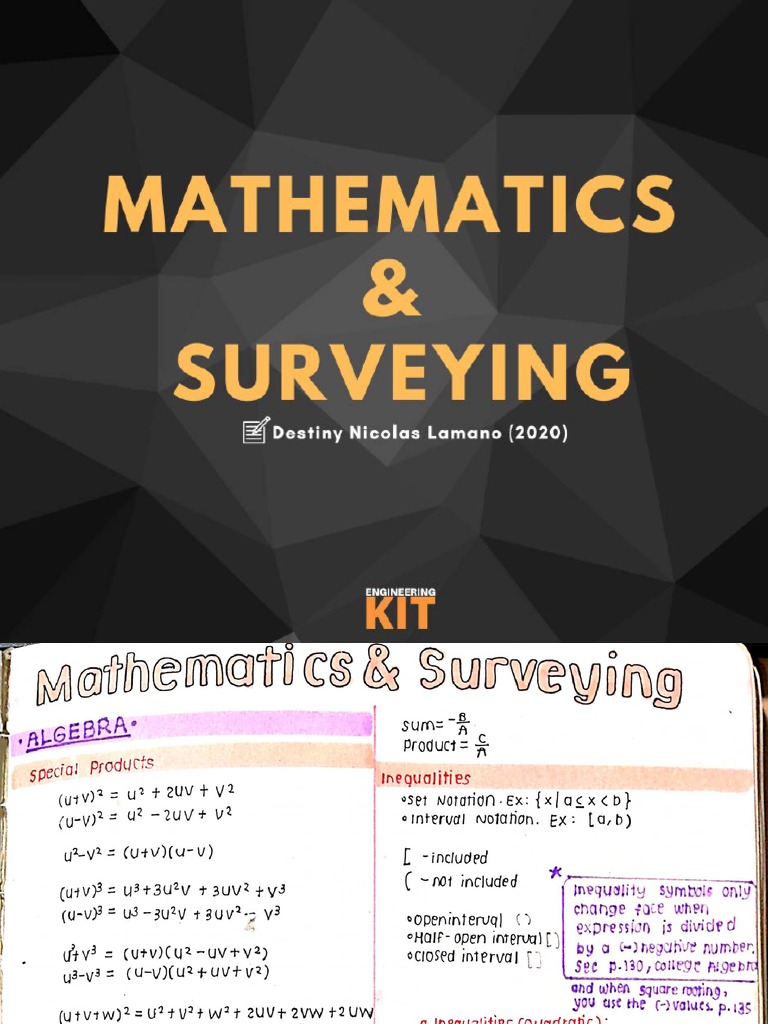 Mathematics And Surveying Pdf