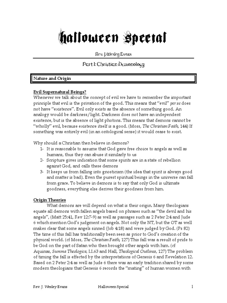 Demons and Witches and Ghosts 1 | PDF | Satan | Witchcraft