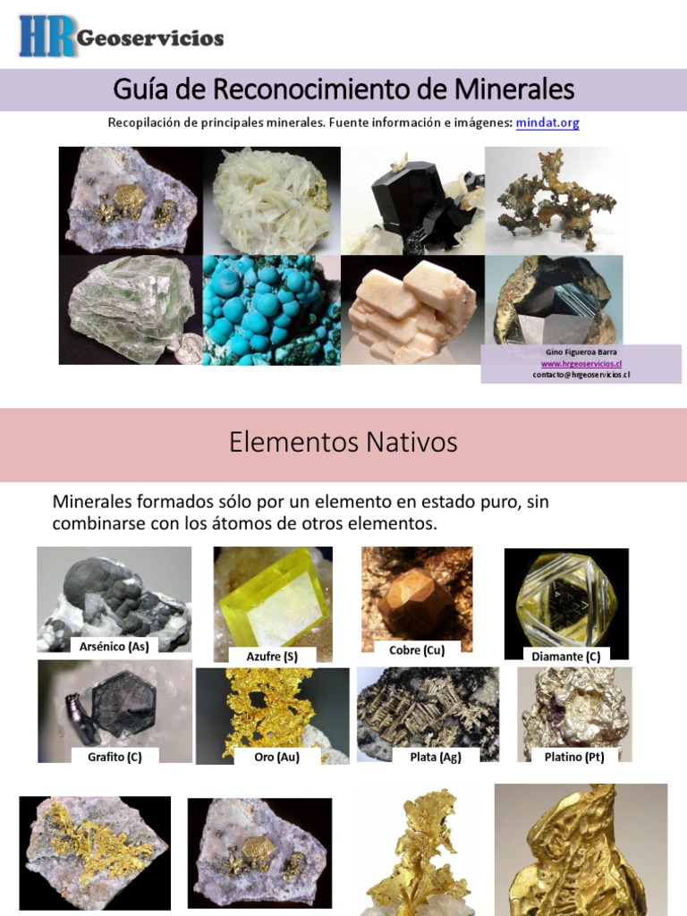 Guia_Reconocimiento_de_Minerales | PDF | Minerales | Roca (geología)