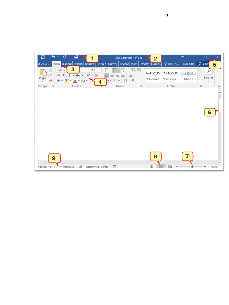Partes de La Ventana de Word | PDF