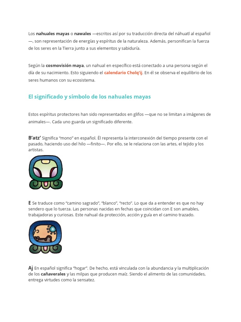 El Significado y Símbolo de Los Nahuales Mayas: B'atz' | Descargar ...