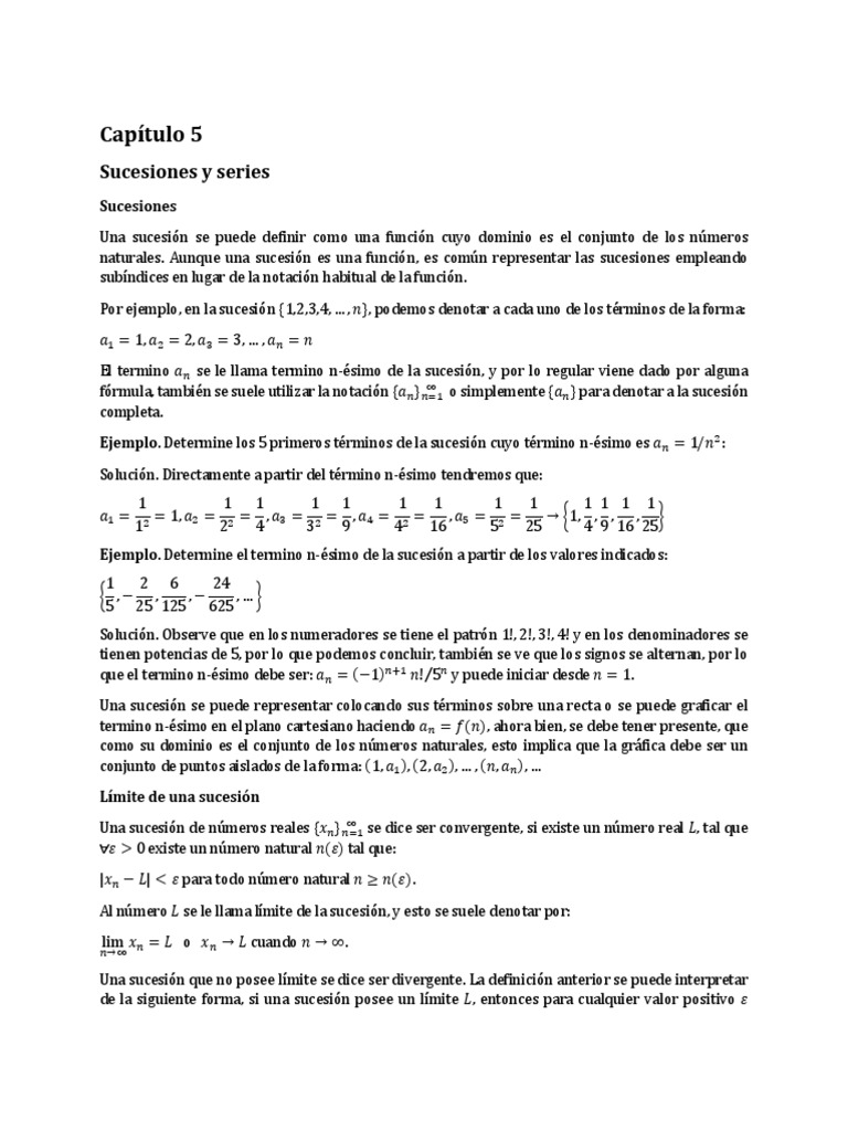 Capítulo 5 | PDF | Límite (Matemáticas) | Integral