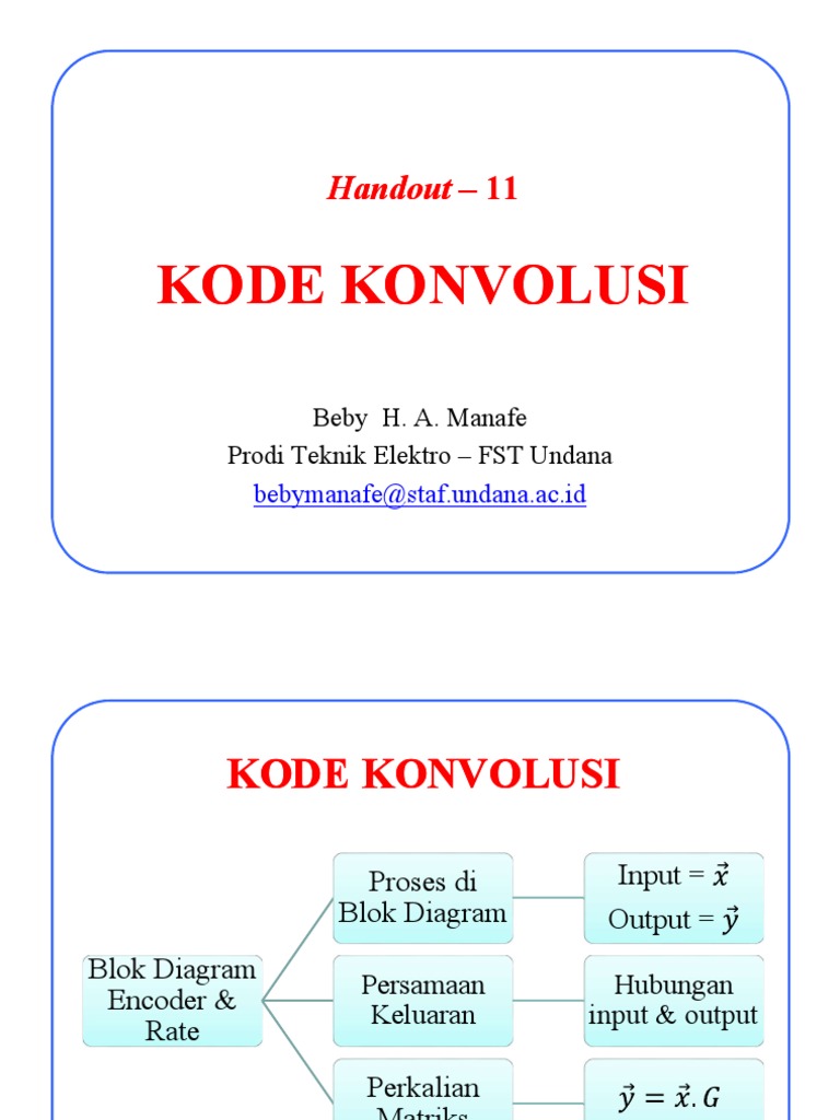 Konvolusi untuk Teknik Elektro | PDF