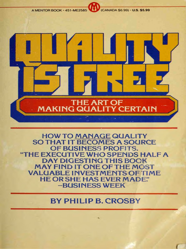 Quality Is Free (Philip B. Crosby) | PDF | Penguin Books | Business