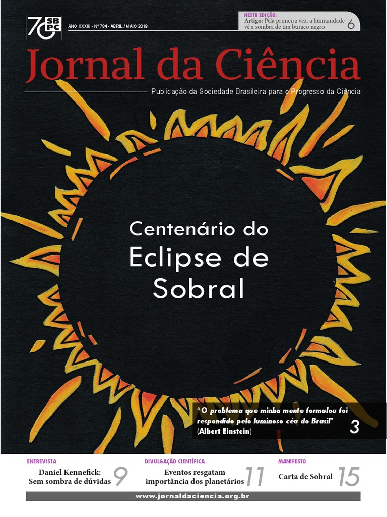 Centenário Do Eclipse de Sobral | PDF | Albert Einstein | Relatividade ...