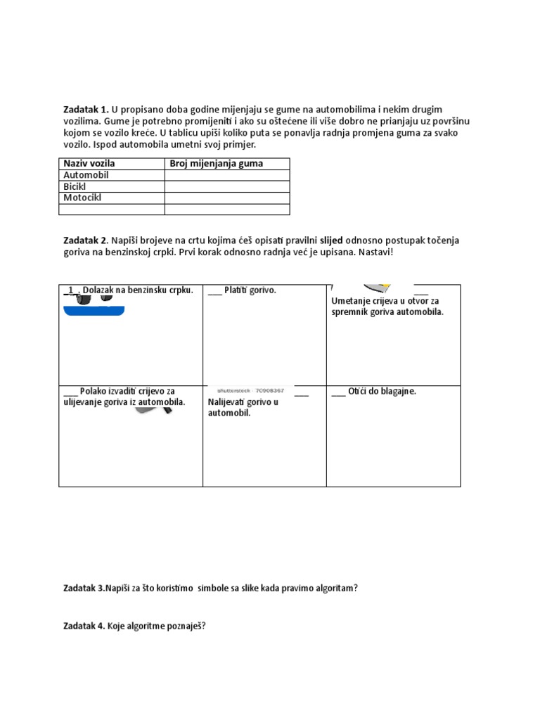 Nastavni Listić - Algoritam Slijeda I Ponavljanja | PDF