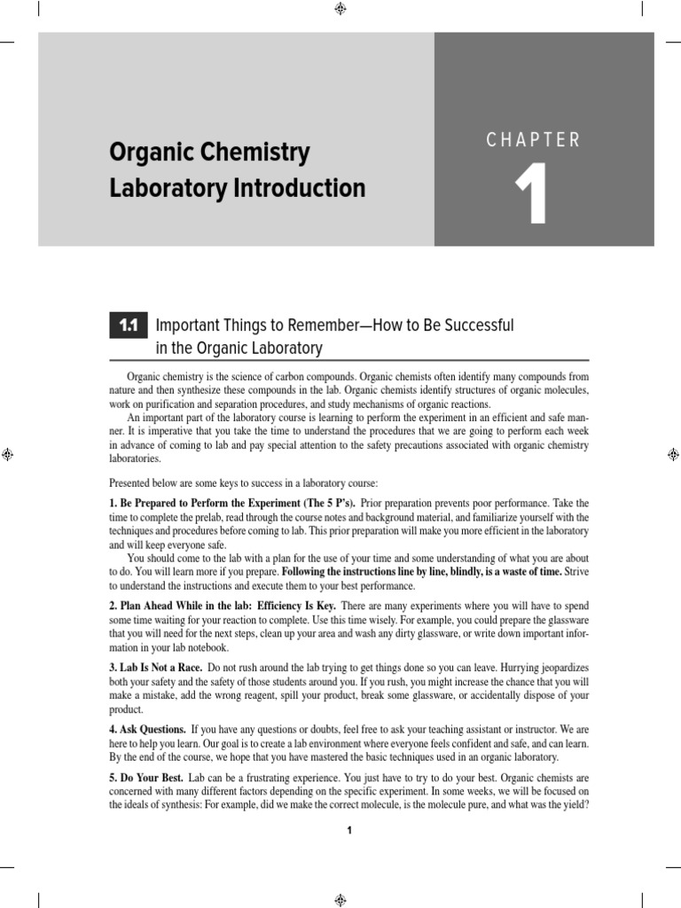 Organic Chemistry Lab Introduction | PDF | Solubility | Laboratories