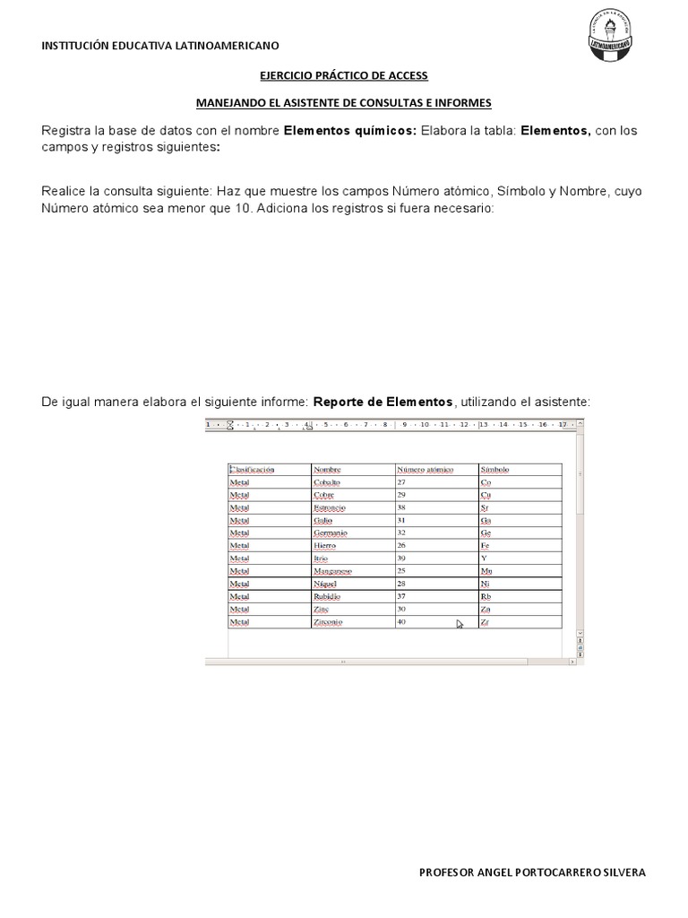 Ejercicio Práctico de Access | PDF Ejercicio Práctico de Access | PDF