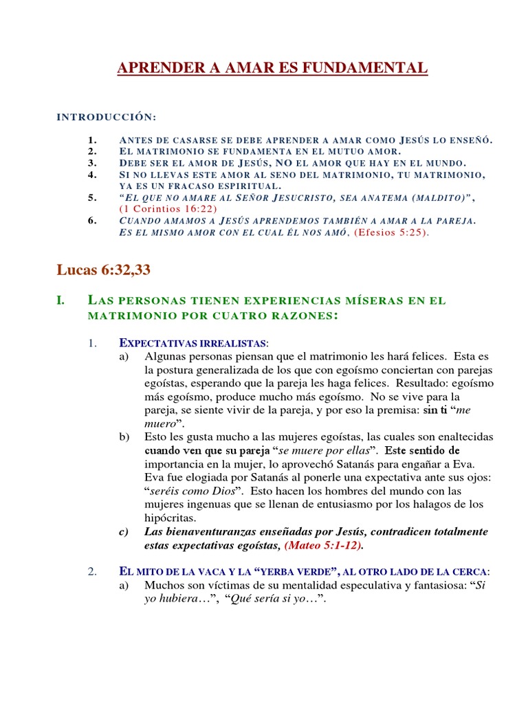 Aprende A Amar | PDF | Amor | Cristo (título)