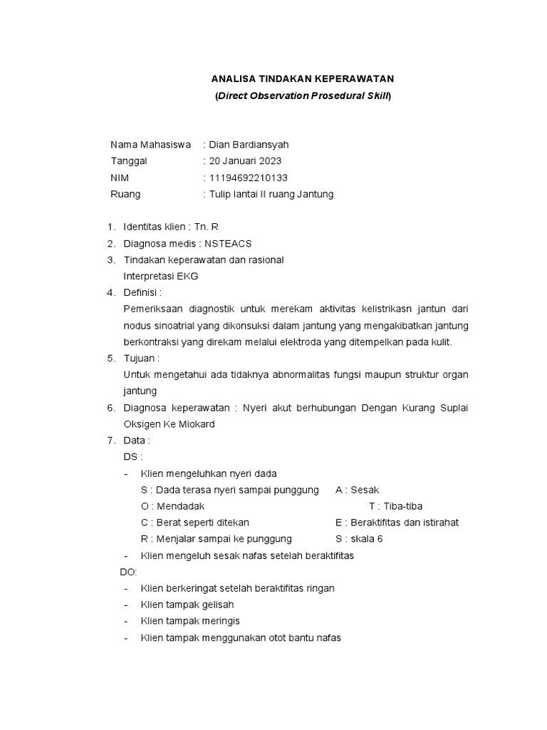 Dops Interpretasi Ekg | PDF