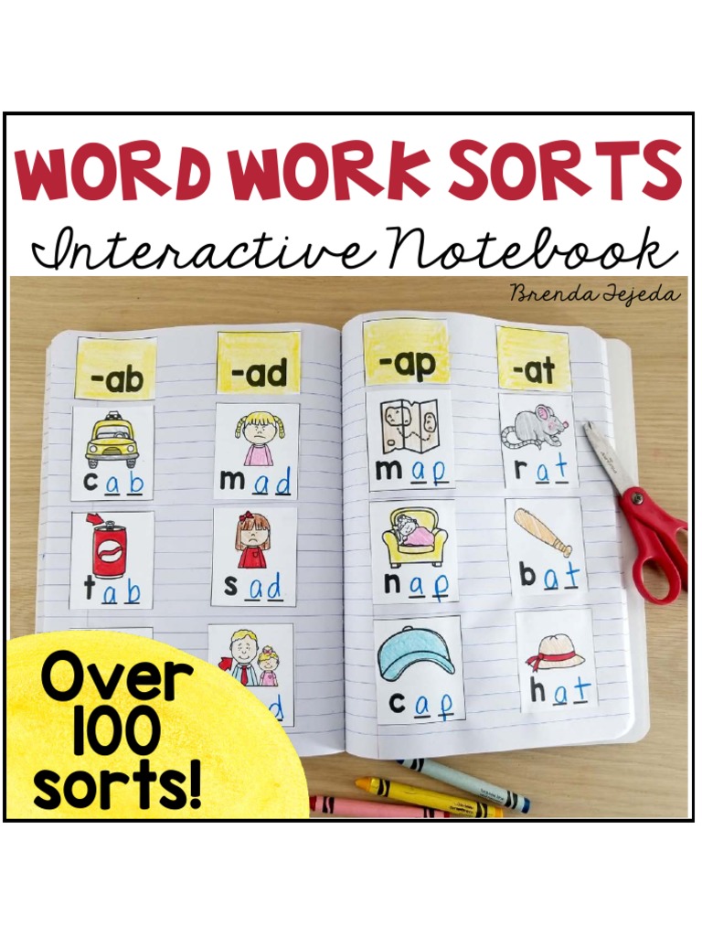 Phonics Word Work Sorts (Interactive Notebook) 1 | PDF | Phonetics ...